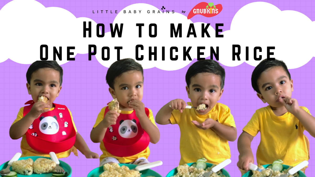 How to Make One Pot Chicken Rice for Babies from 12 Months | Gnubkins