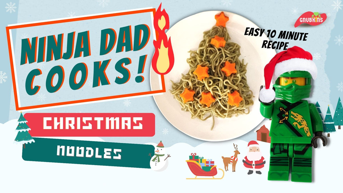 NINJA DAD COOKS CHRISTMAS NOODLES | Gnubkins
